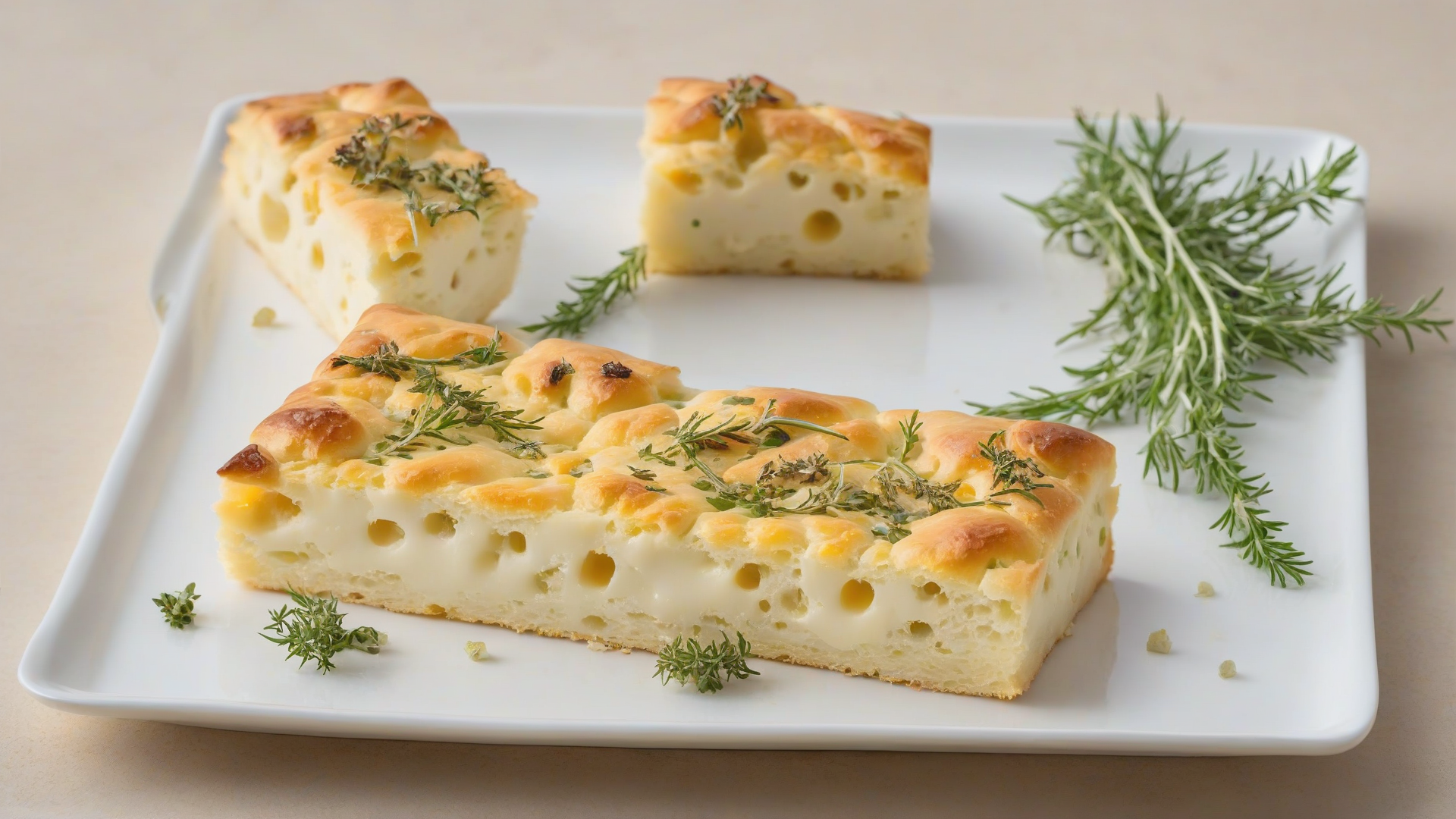 Focaccia al formaggio - Cotto e Postato